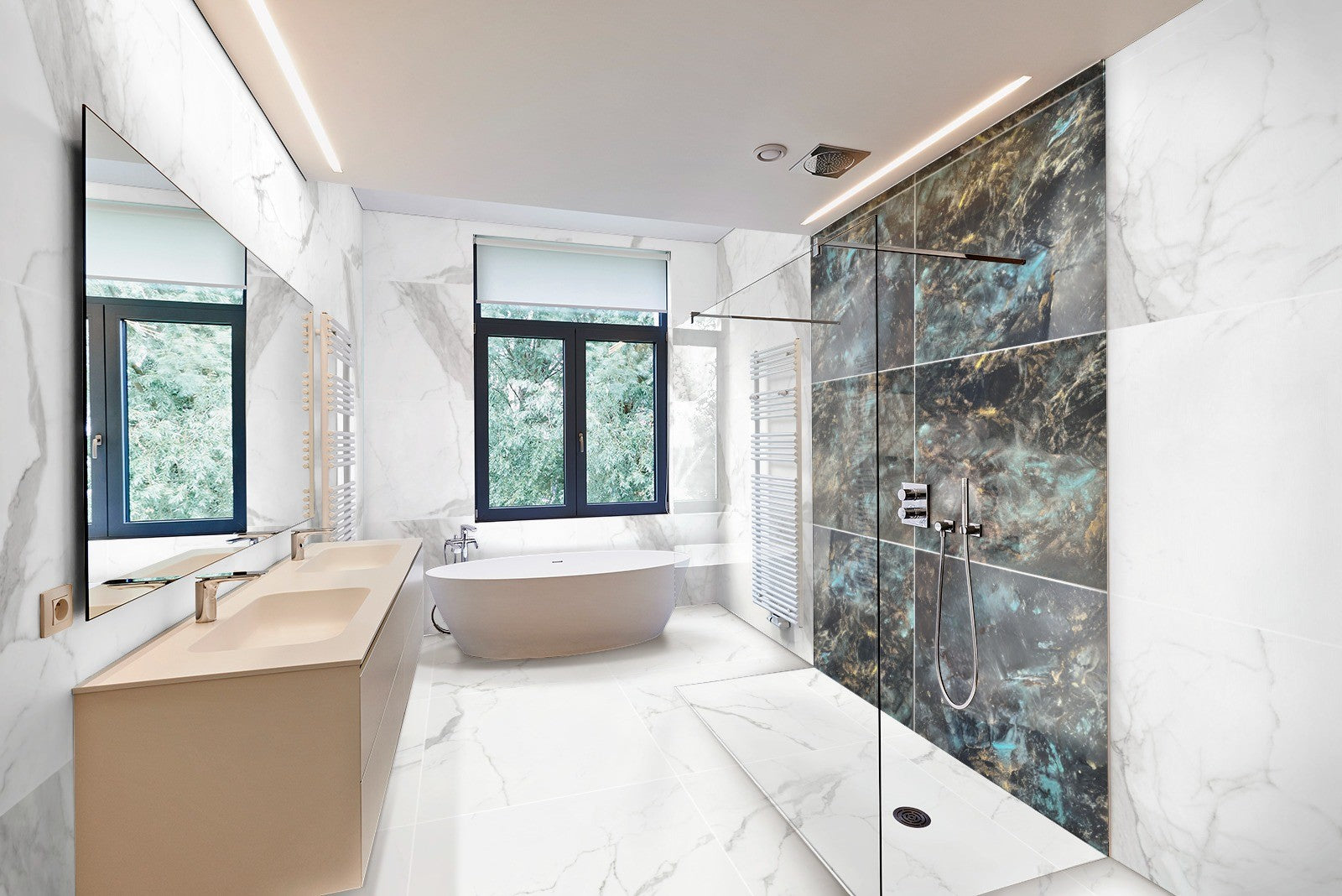 Cosmo Aqua 60x120 Polished, Rectified | World of Tiles, Bathrooms and ...